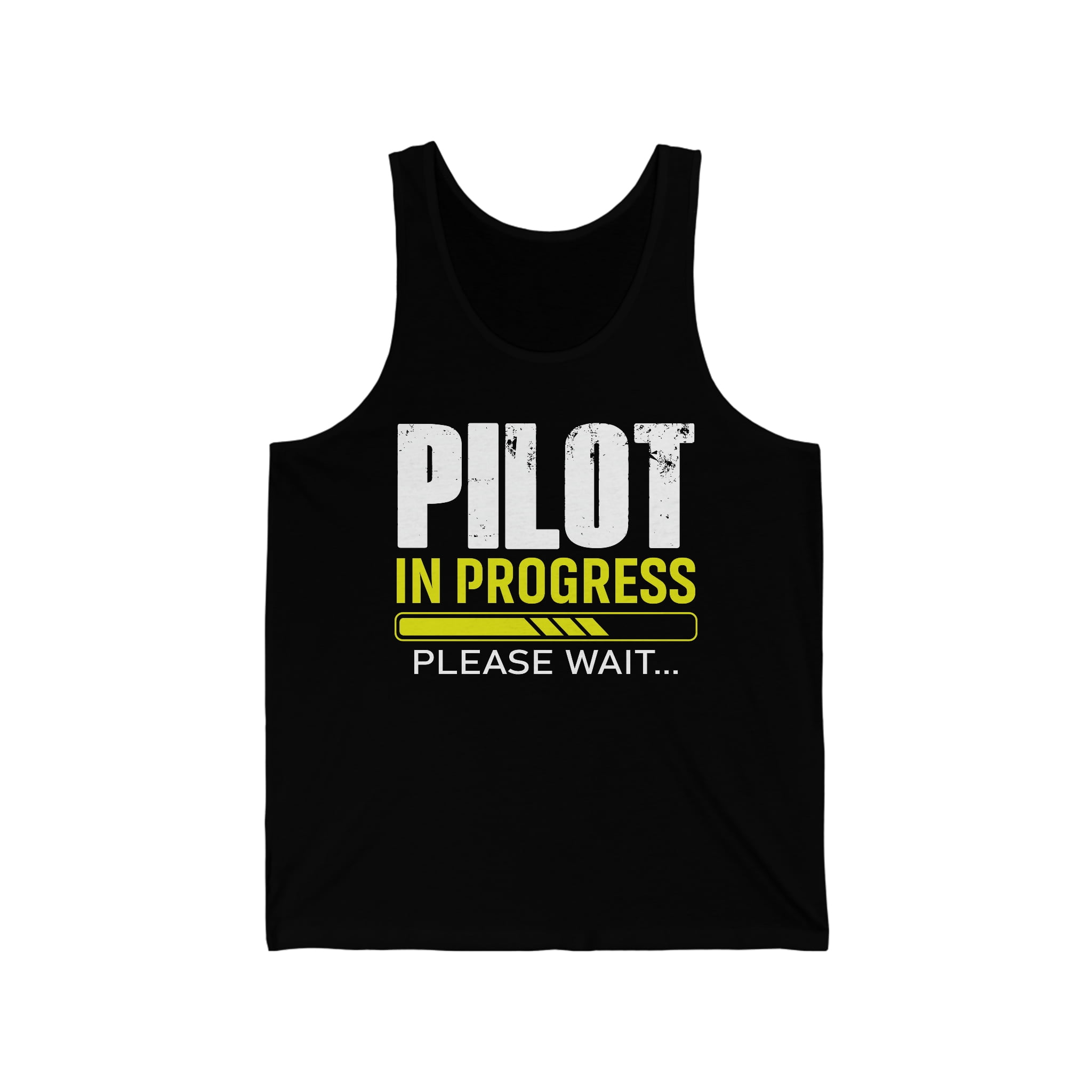 Funny Future Pilot Unisex Jersey Tank, Pilot In Progress Please Wait ...