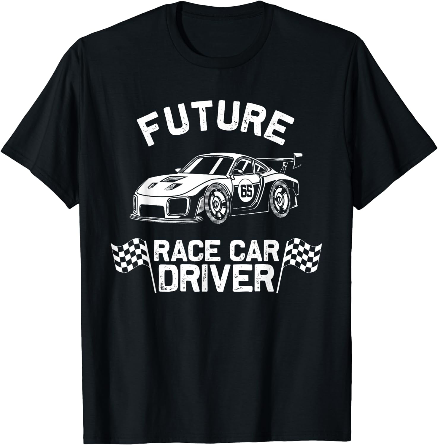 Funny Future Race Car Driver Gift For Kids Racing Boys Girls T-Shirt ...