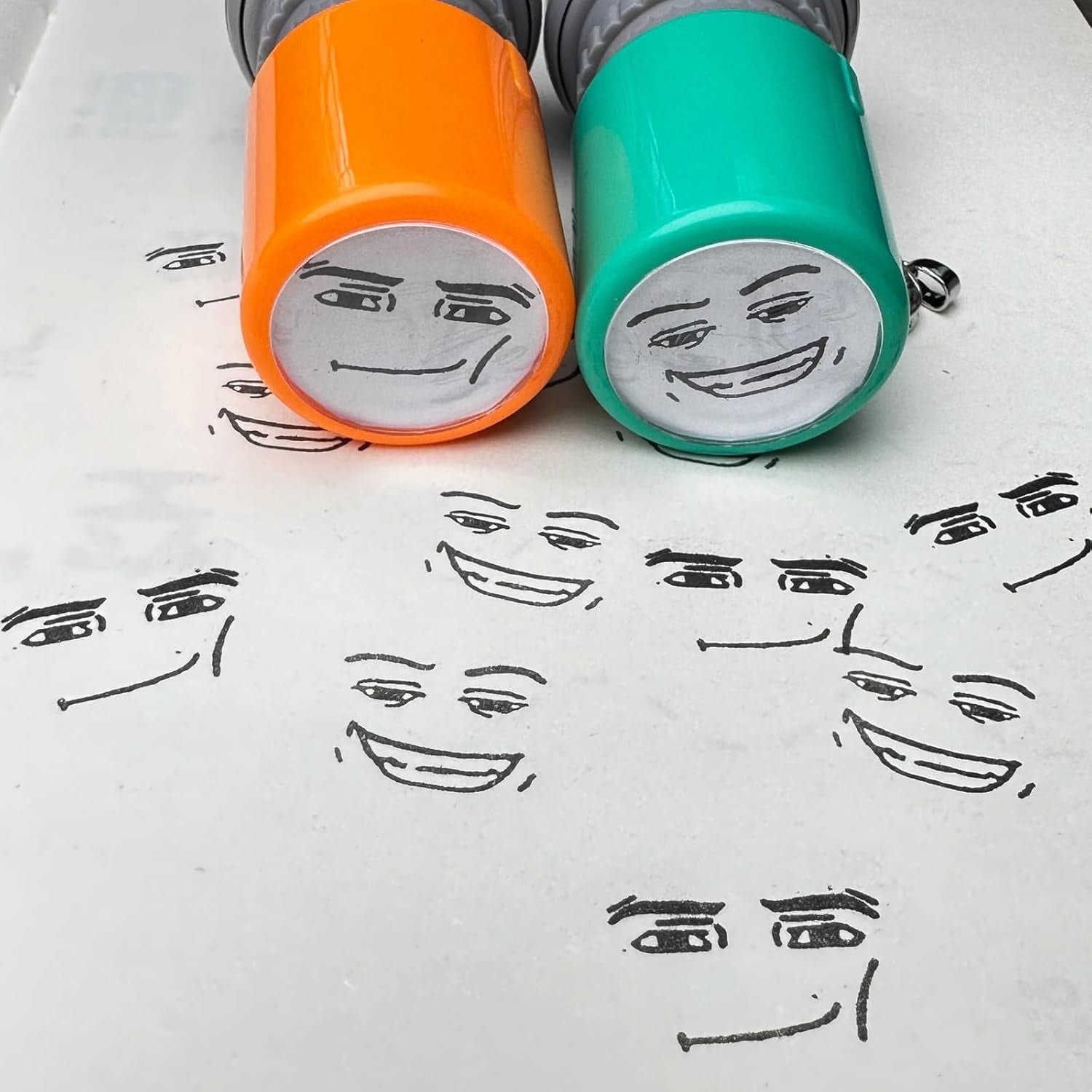 Funny Game Character Stamp Set, Photo-Sensitive Rubber Stamps with Cute ...