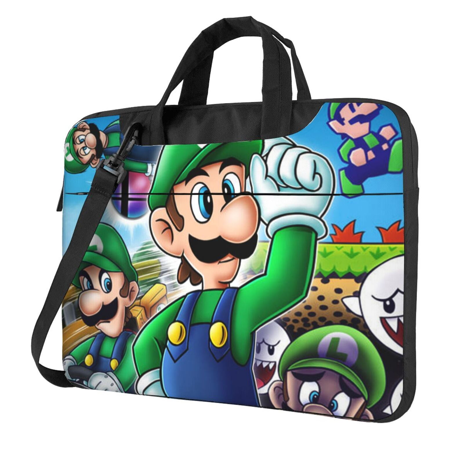 Funny Game Luigi's Mansion Laptop Bag Portable Shoulder Laptop Case ...