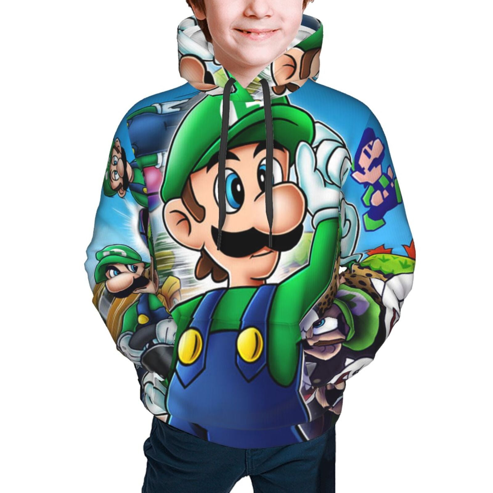 Funny Game Luigi's Mansion Youth Hoodies Sweatshirt Teen Pullover ...
