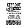 Funny Gamer Decor 'Keep Out Gamers Only' Tin Signs, Gaming Do Not ...