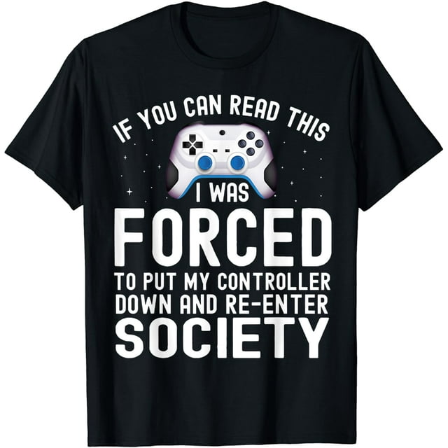 Funny Gamer For Men Women Video Gamer Gaming Game Controller T-Shirt ...