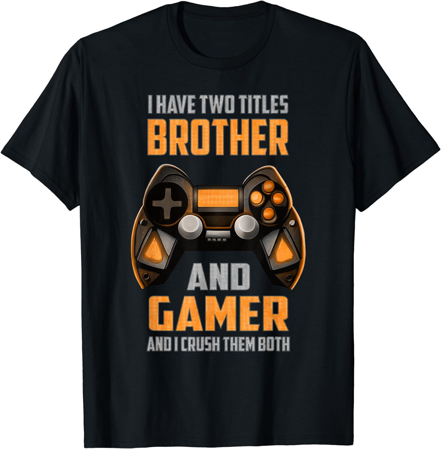 Funny Gamer Shirt for Brother Teens Boys Video Gaming T-Shirt Black 4X ...