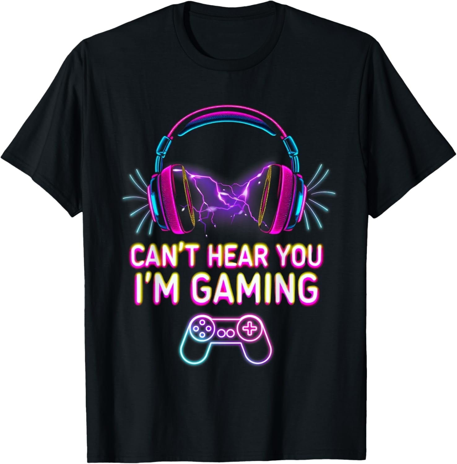 Funny Gamer for Boys Men Video Gaming Graphic T-Shirt - Walmart.com