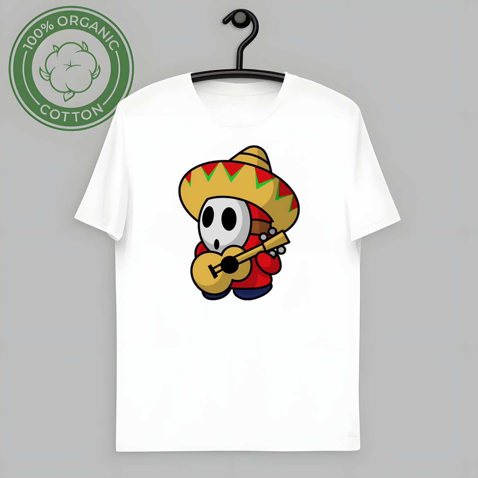 Funny Gaming Shy Guy Character Graphic Tee - Retro Arcade Design ...