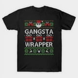 Funny Gangsta Wrapper Funny Christmas Sweater Rap Parody Graphic ...