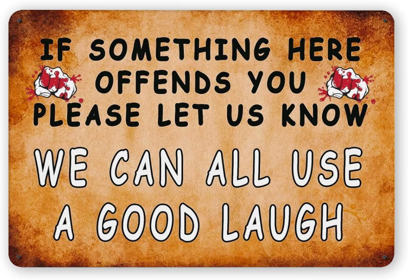 Funny Garage Aluminum Signs for Men, Signs Metal Funny for A Good Laugh ...