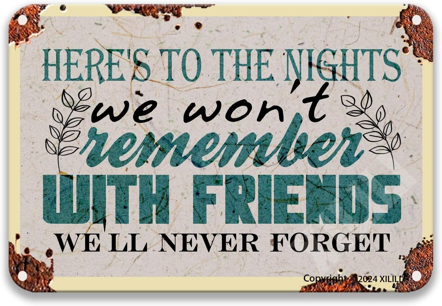 Funny Garage Decor Humor Man Cave Bar Signs,Here's To The Nights We Won ...