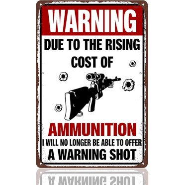 Funny In Case of Fire Freak Out & Run Like Hell Metal Warning Sign ...