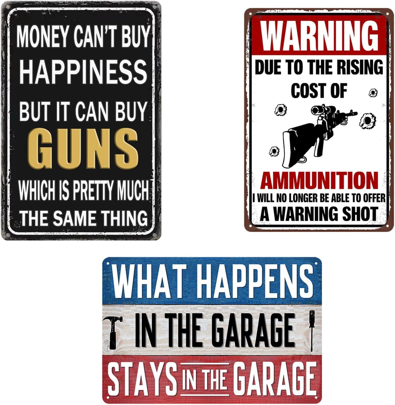 Funny Garage Signs Man Cave Decor For Men Vintage Metal Tin Sign Gifts ...