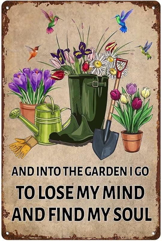 Funny Garden Decor Garden Gifts And Into The Garden I Go Metal Garden ...