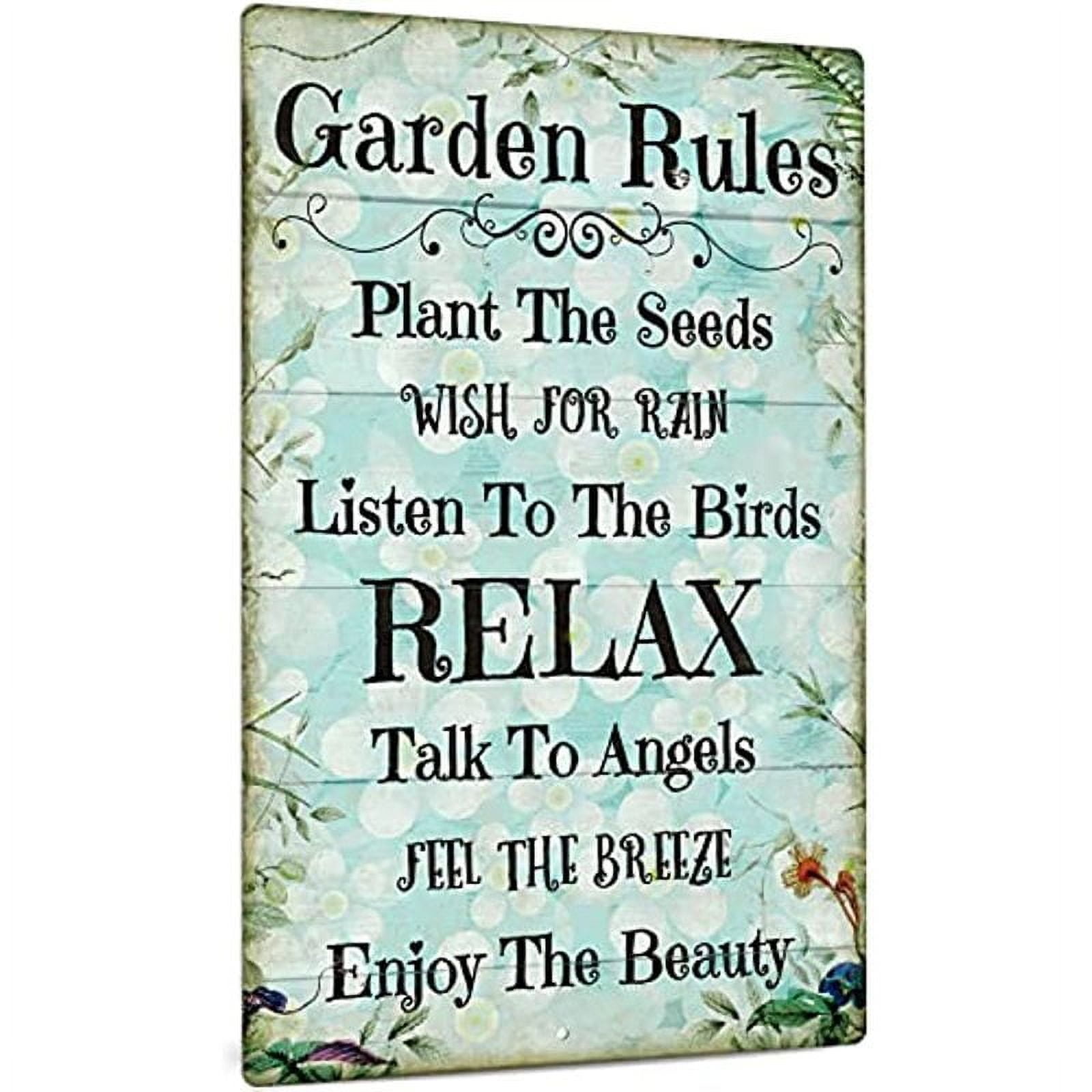 Funny Garden Sign Decorative Outdoor Backyard Decor Gift for Gardeners ...