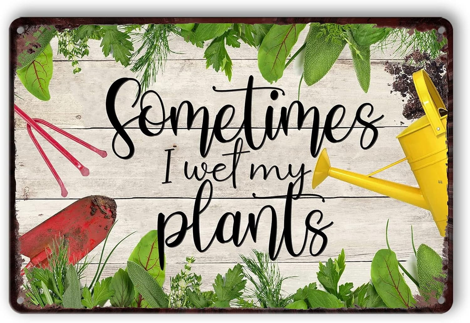 Funny Garden Signs Outdoor Metal Sign Garden Decor For Outside ...