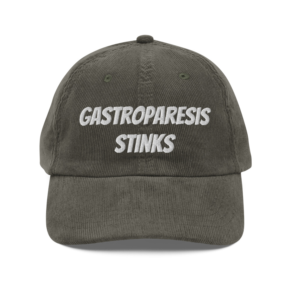 Funny Gastroparesis Awareness Embroidered Vintage Corduroy Cap ...