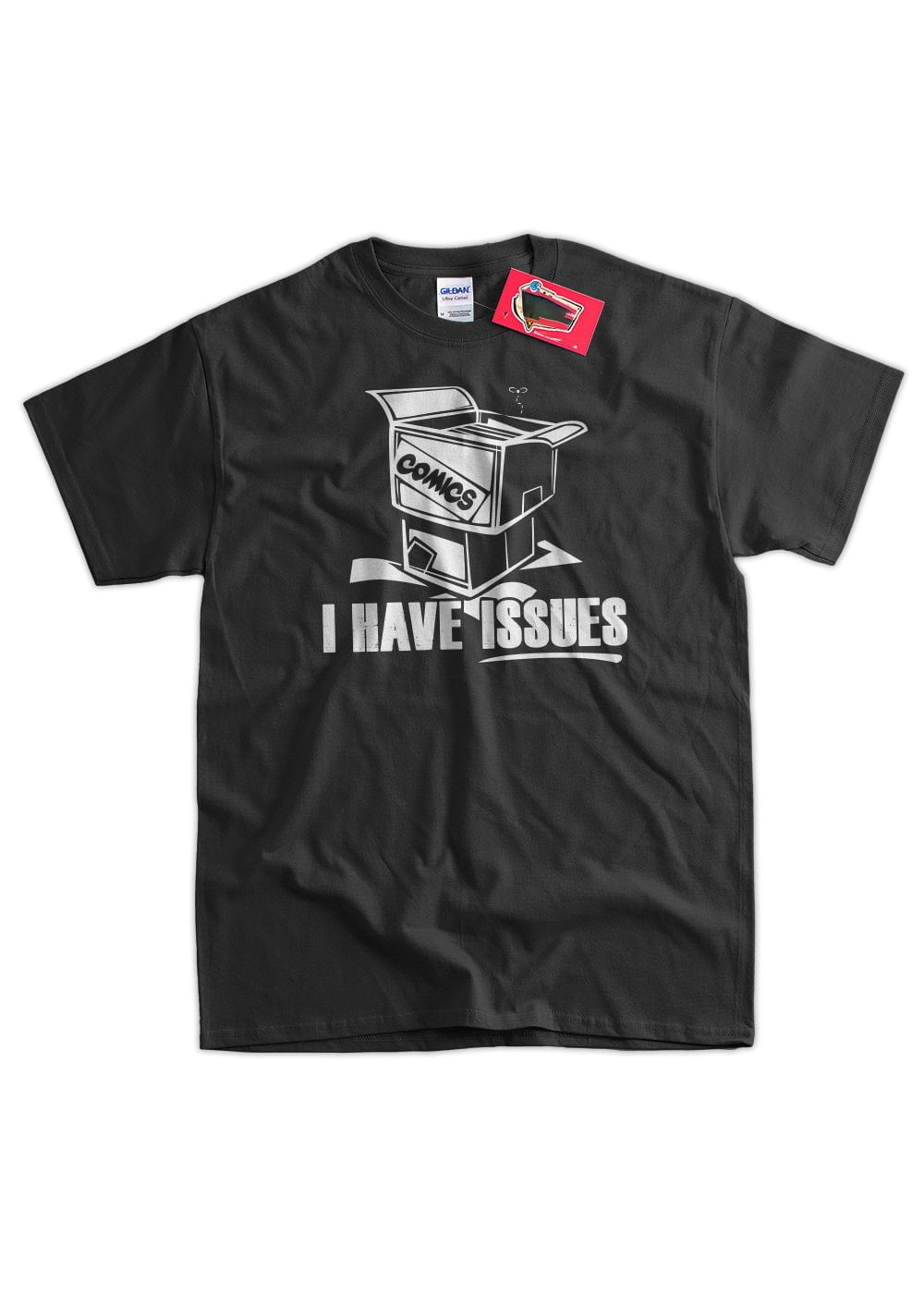 Funny Geek Super Hero Shirt Comic Book I Have Issues T-Shirt Graphic ...