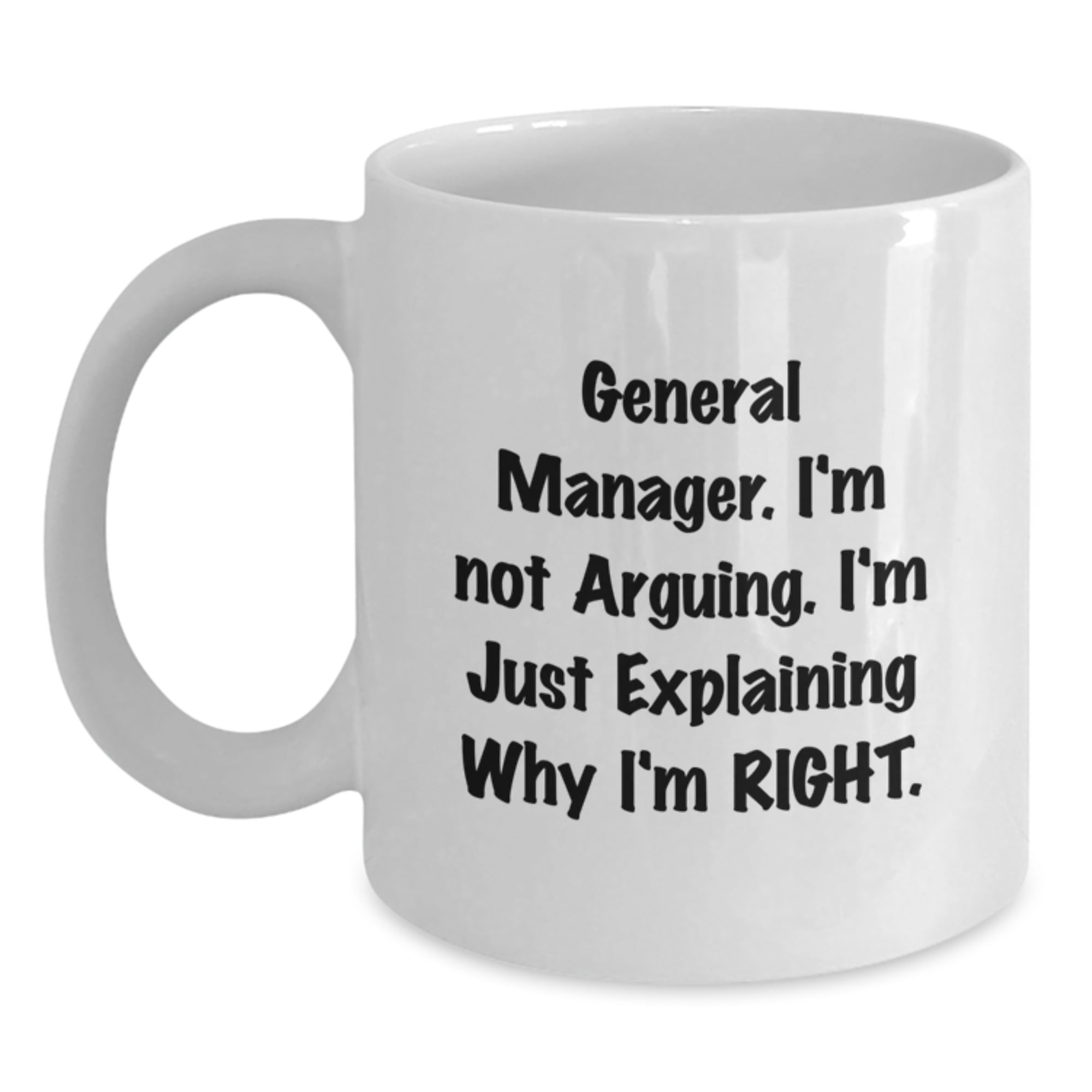 Funny General Manager Gifts from Men to Women White Coffee Mugs ...