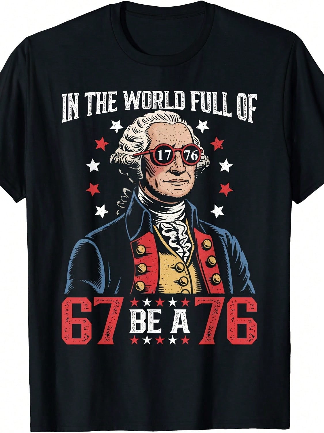 Funny George Washington 1776 Historical Novelty Unisex Graphic Short ...