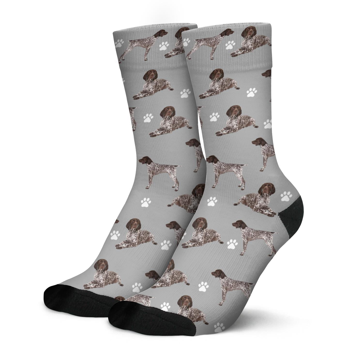 Funny German Shorthaired Pointer Dog Crew Socks,Personalized Pet ...