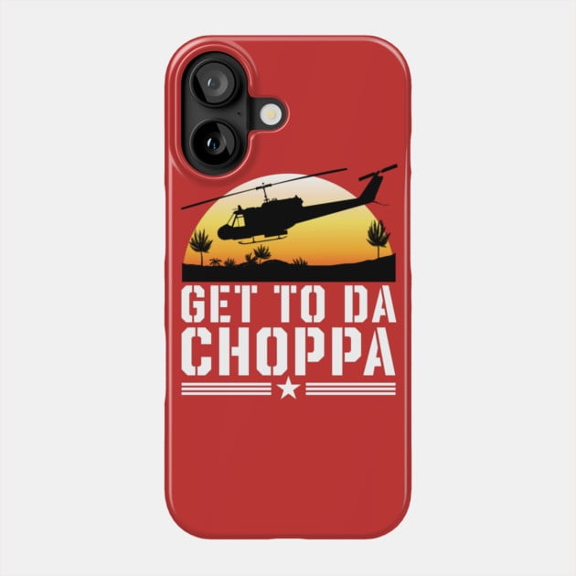 Funny 'Get to Da Choppa' 80s Action Movie Quote Graphic Case for iPhone ...