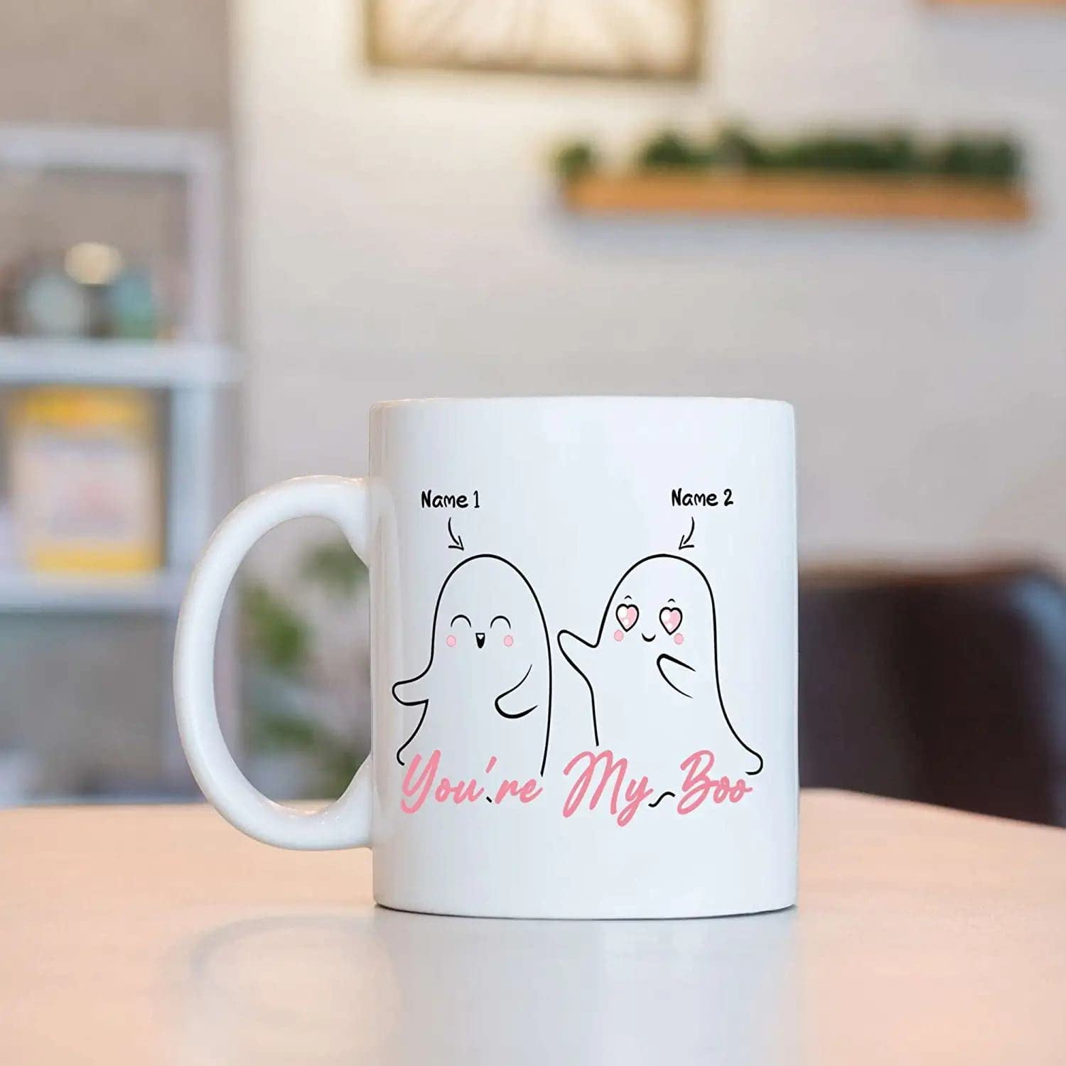 Funny Ghost Couple Mug You're My Boo Mug Gifts For Couple Lovers Boo Ghost Cup, Ghost Halloween ...