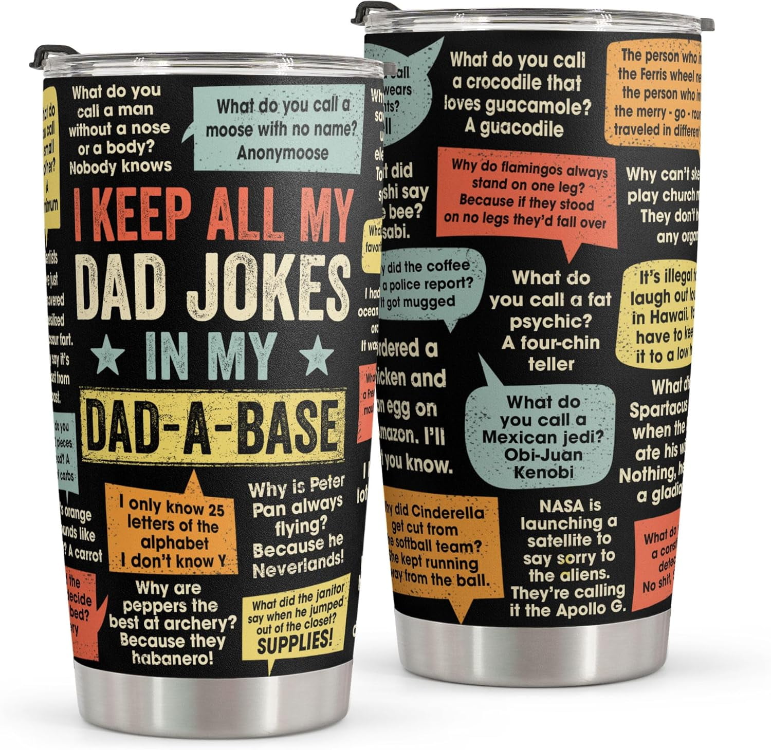 Funny Gift For Dad - Stainless Steel Tumbler 20oz - Dad Joke Gift ...
