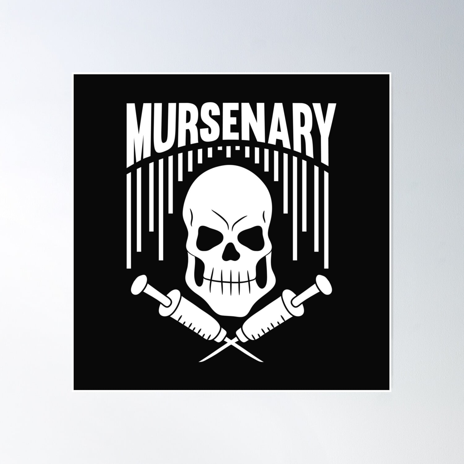 Funny Gift Male Nurse Rn Murse Mursenary Poster Wall Art, Modern Wall ...