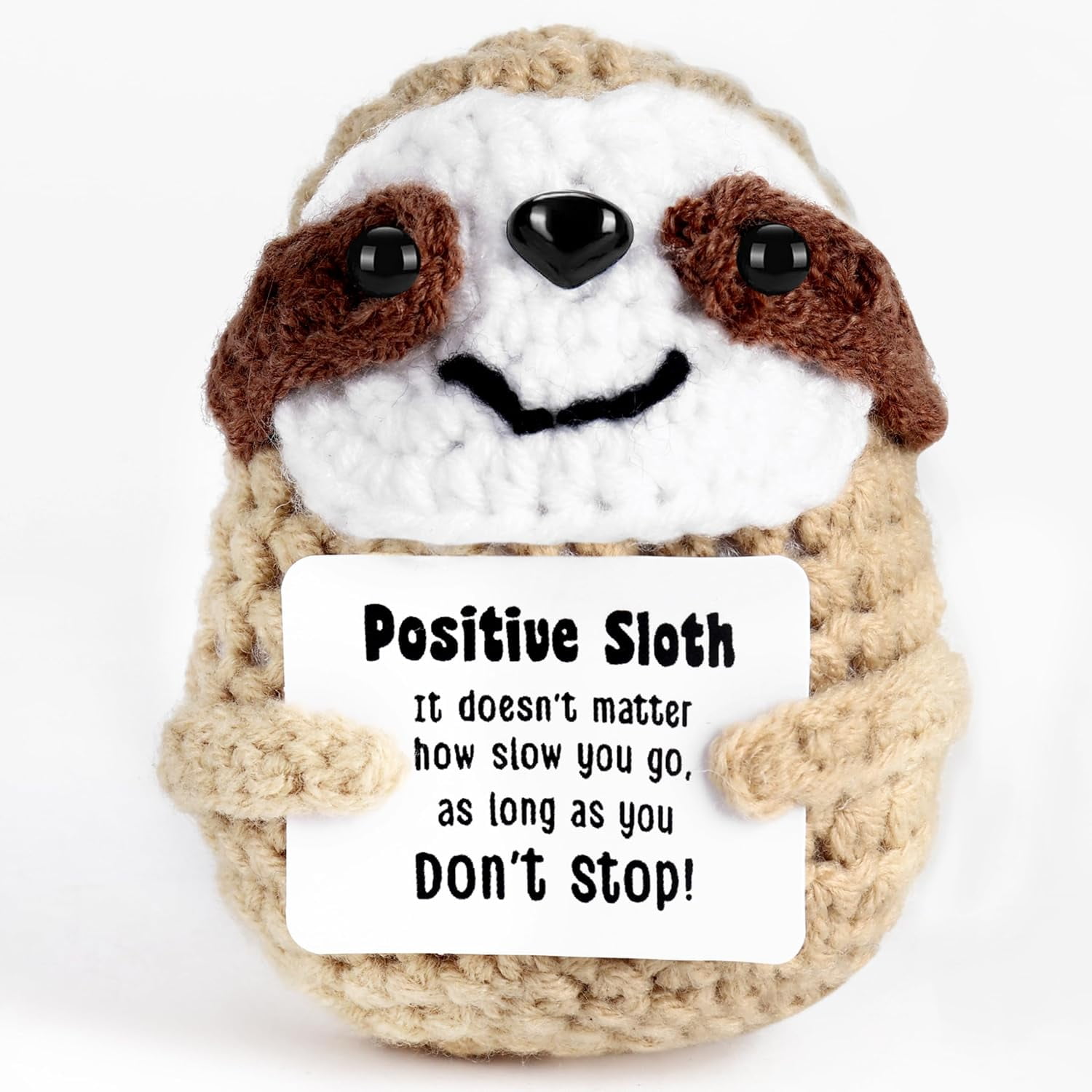 Funny Gifts Women Positive Sloth Emotional Support Crochet Nuggets ...