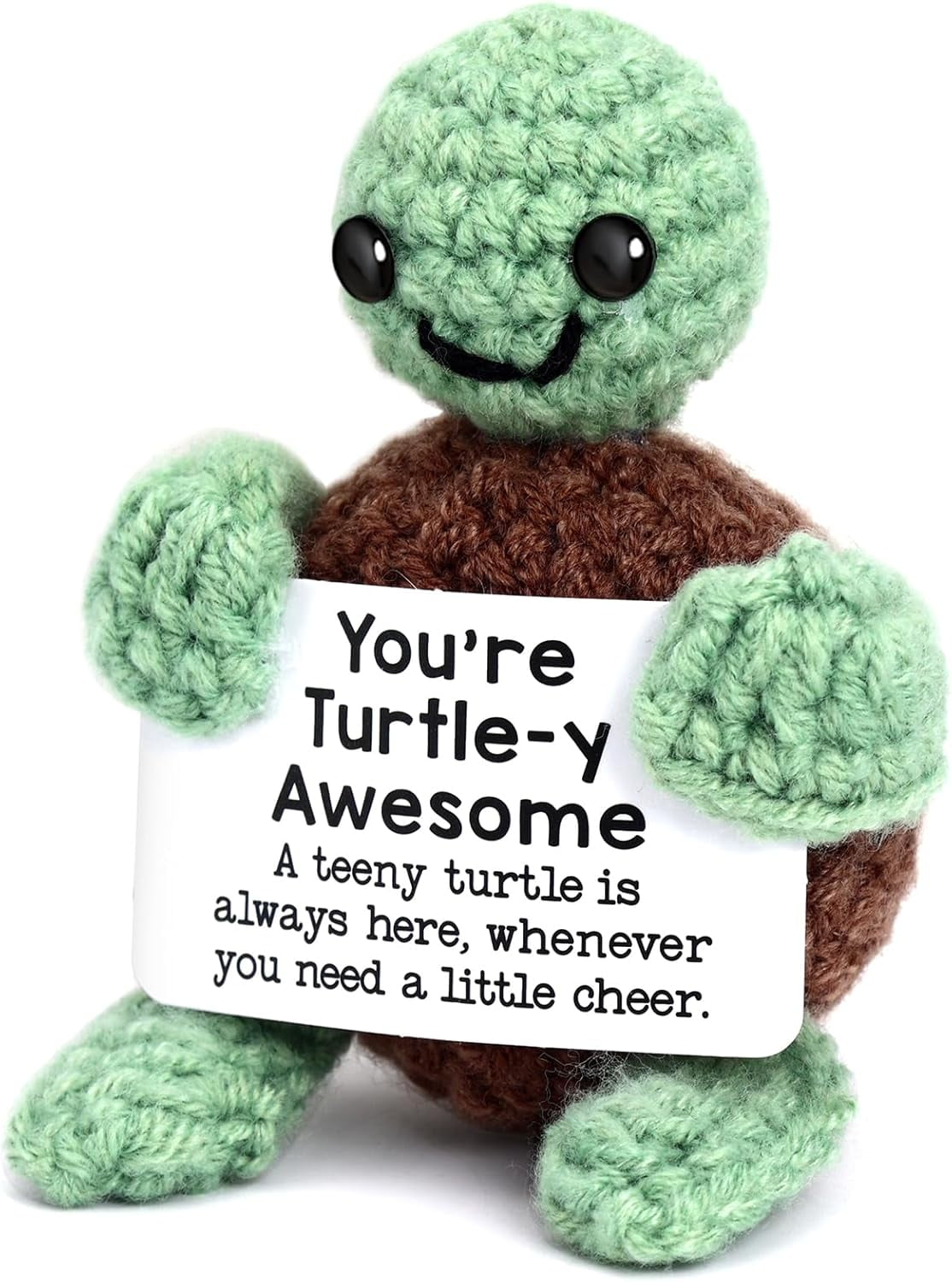 Funny Gifts Women Positive Turtle Emotional Support Crochet Nuggets ...