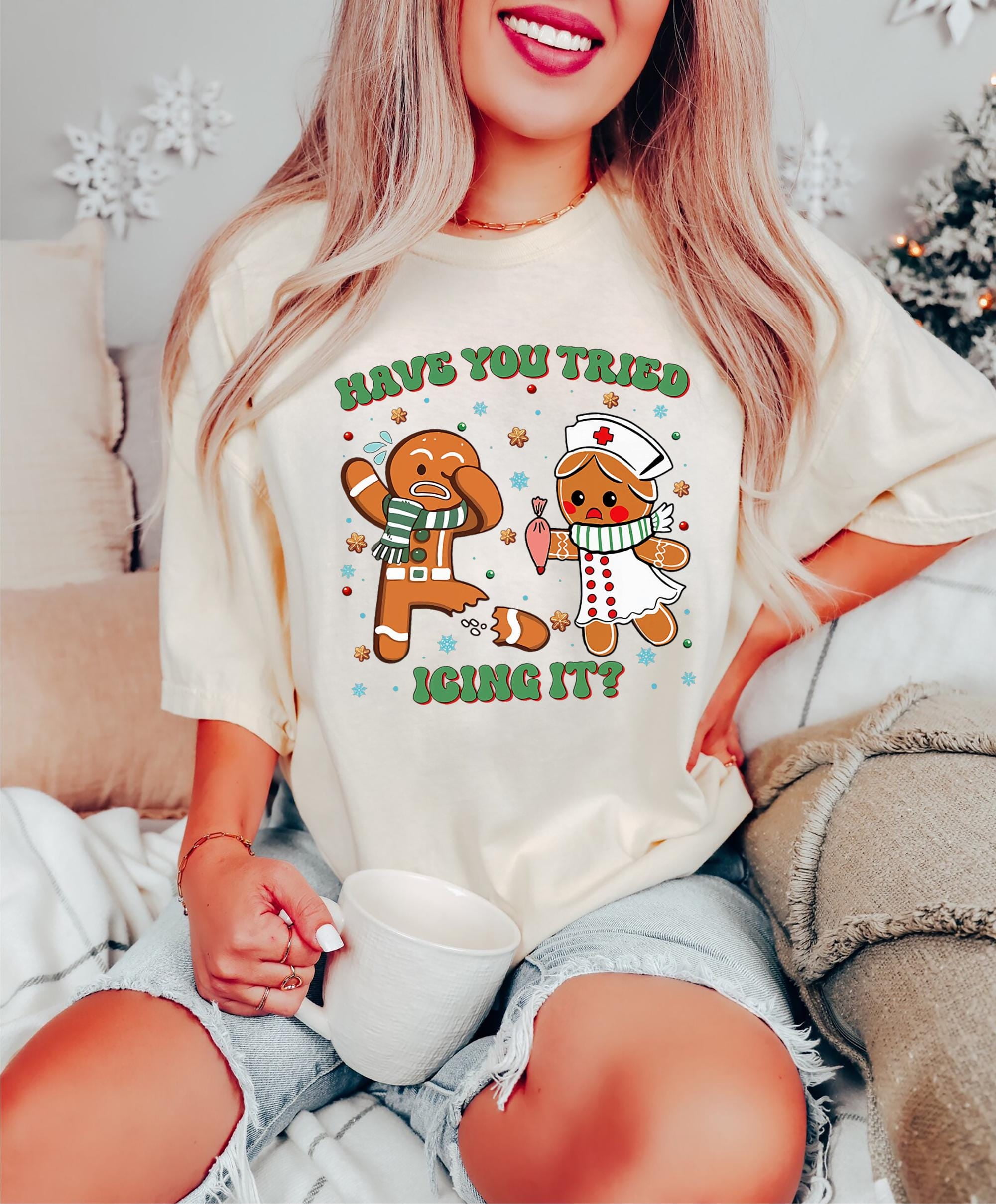 Funny Gingerbread Christmas T-Shirt | Have You Tried Icing It Holiday ...