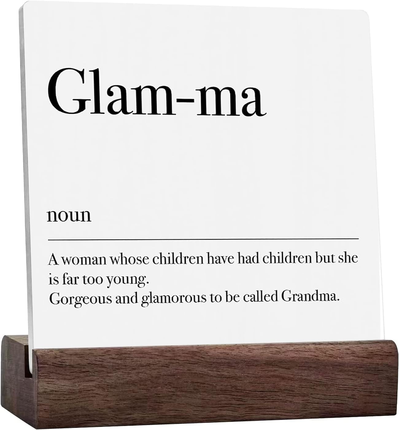Funny Glam Ma Definition Decorative Ceramic Sign Grandma Gifts Rustic ...