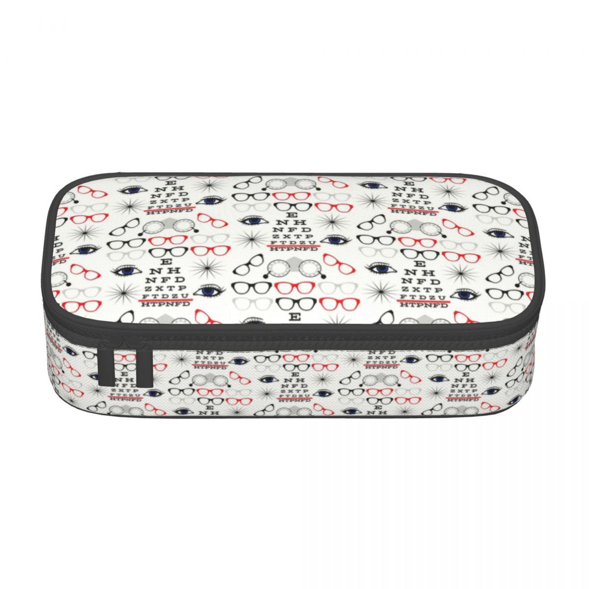 Funny Glasses With Eye Test Chart Cute Pencil Cases s Big Capacity ...