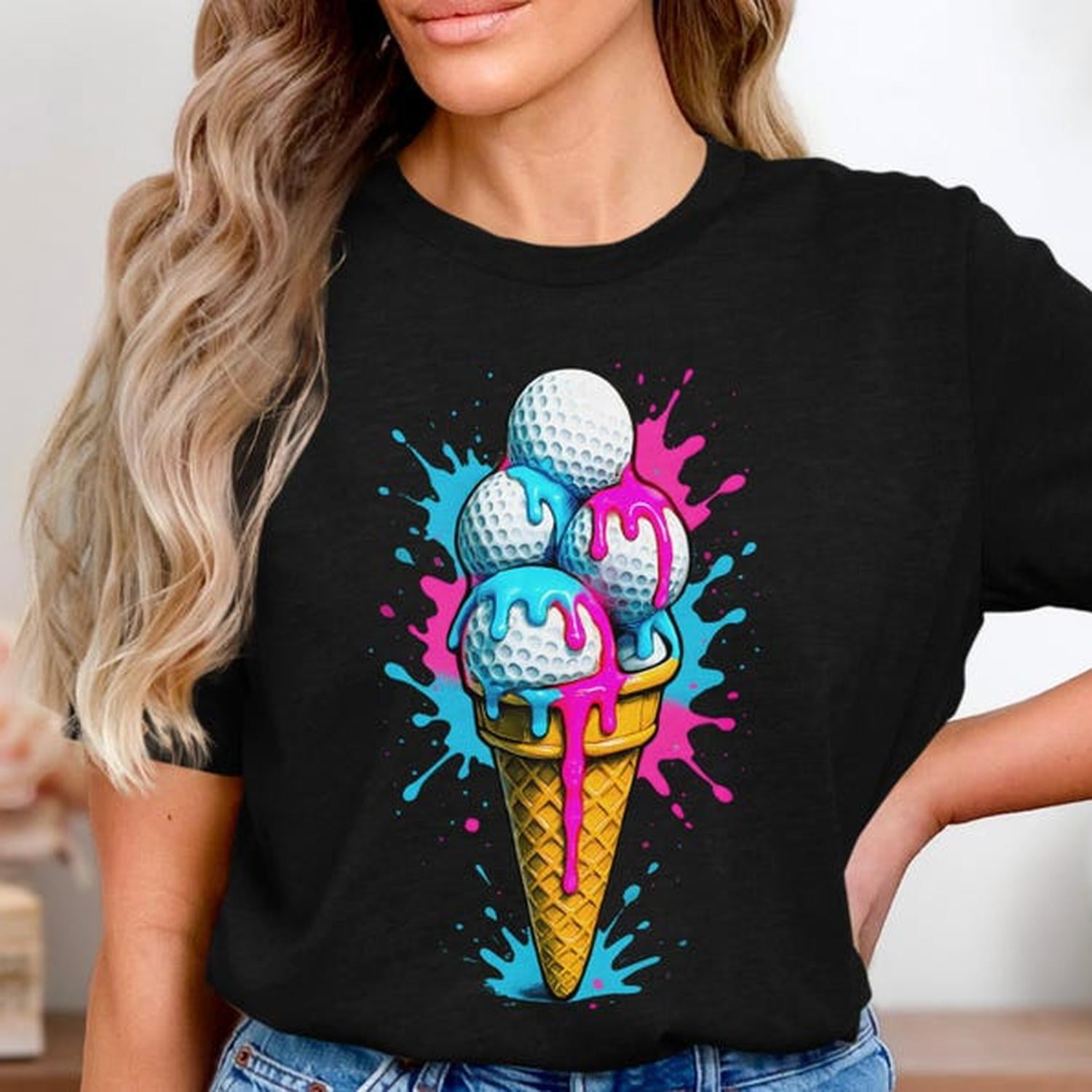 Funny Go S1Hirt, Ice Cream Go Ball T-S1Hirt, Colorful Go Graphic T1EE ...