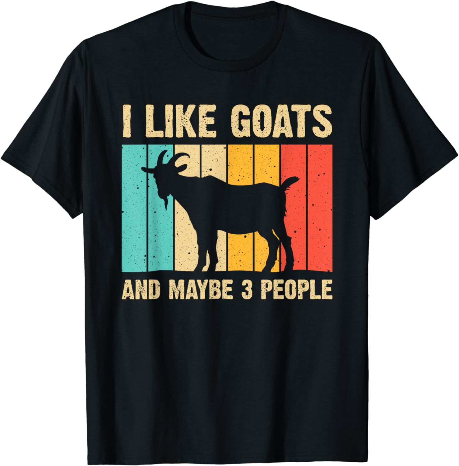 Funny Goat Art For Men Women Kids Farming Goat Lover Stuff T-Shirt ...