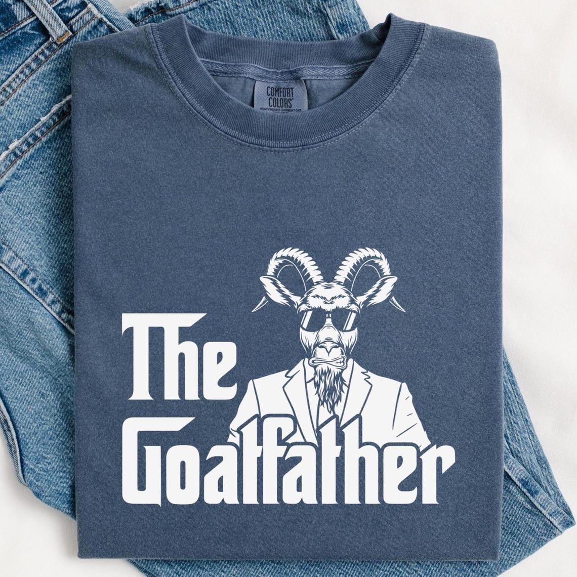 Funny Goat Father Tshirt, Goat Owner Gift Dad Tee, Goatfather Shirt ...