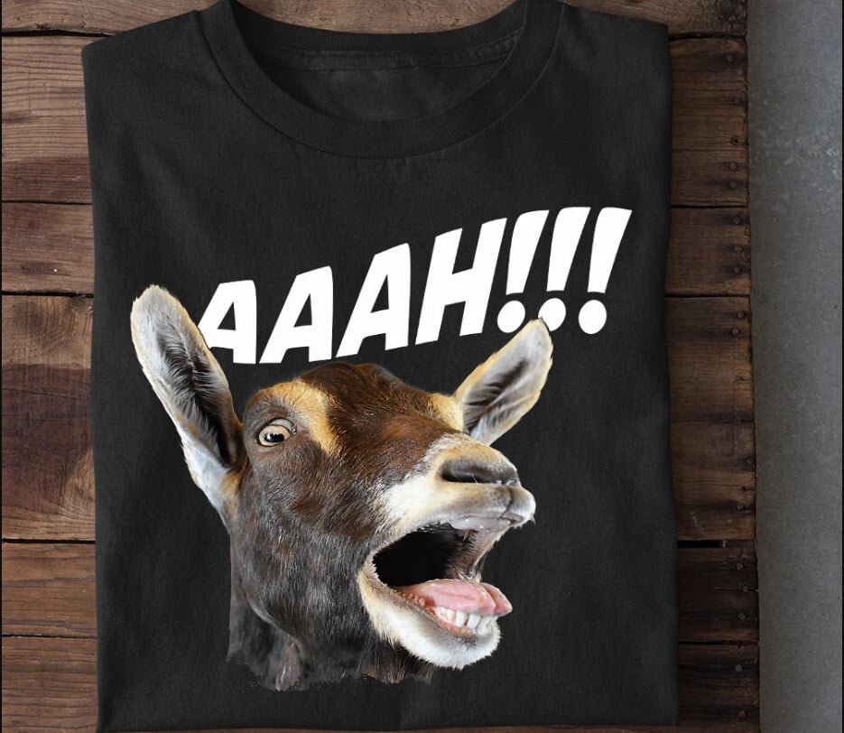 Funny Goat T-shirt, AAAAh I'm A Goat, Gift For Goat Lovers, Goat Tees ...