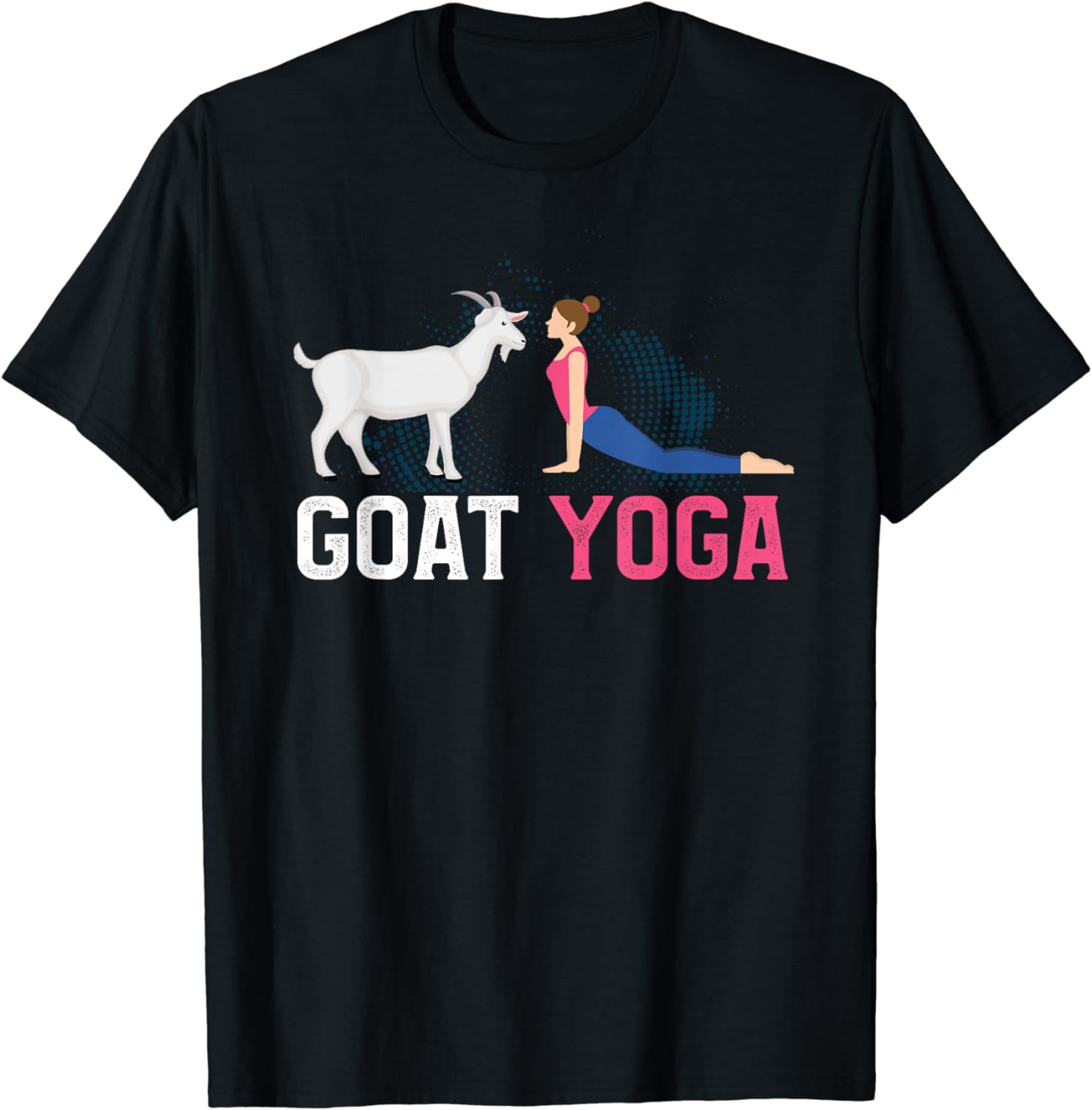 Funny Goat Woman Yoga Favorite Animal Goat Farmer Yogi Pose T-Shirt ...