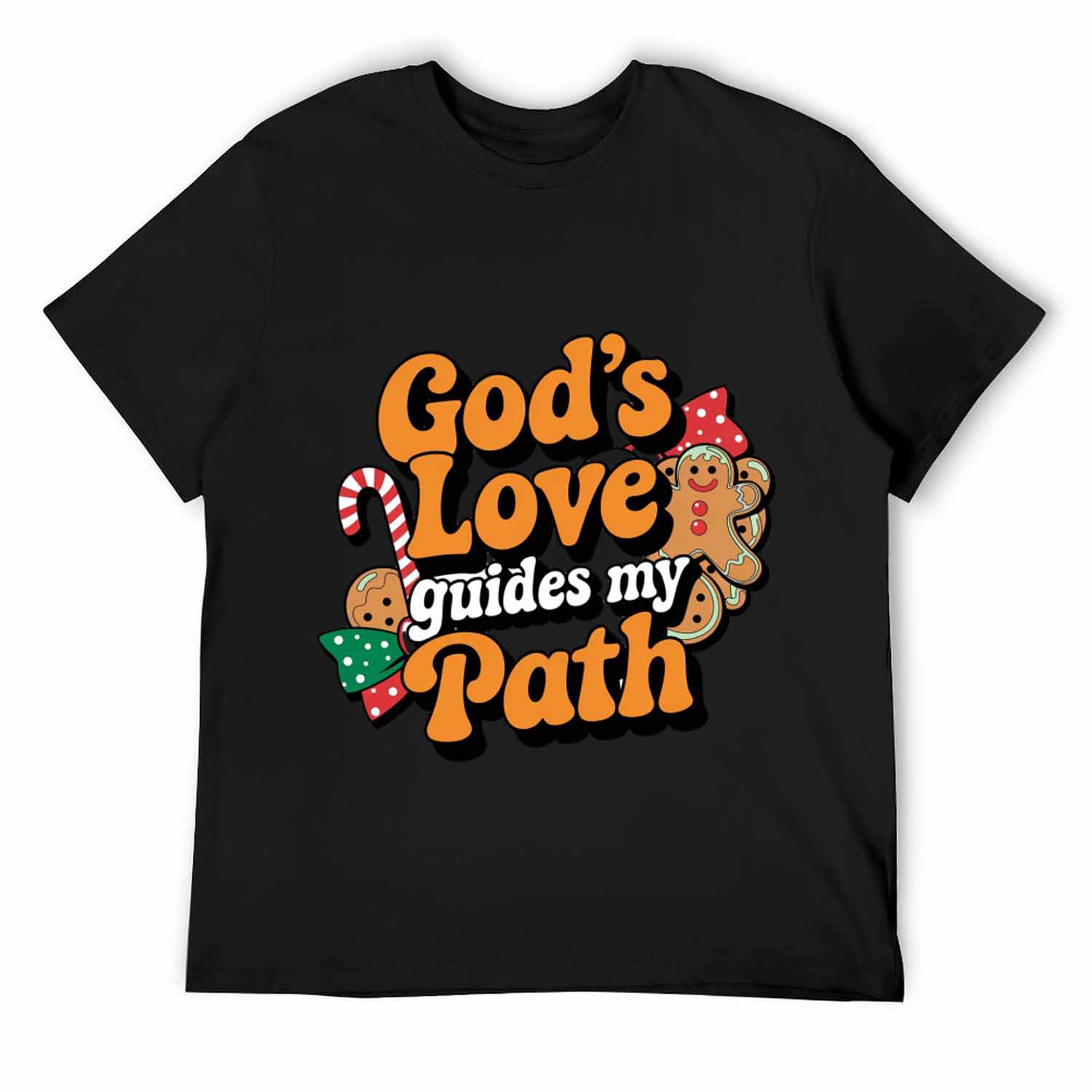 Funny God's Love Guides My Path Joke, Yarn Crochet T-Shirt - Walmart.com