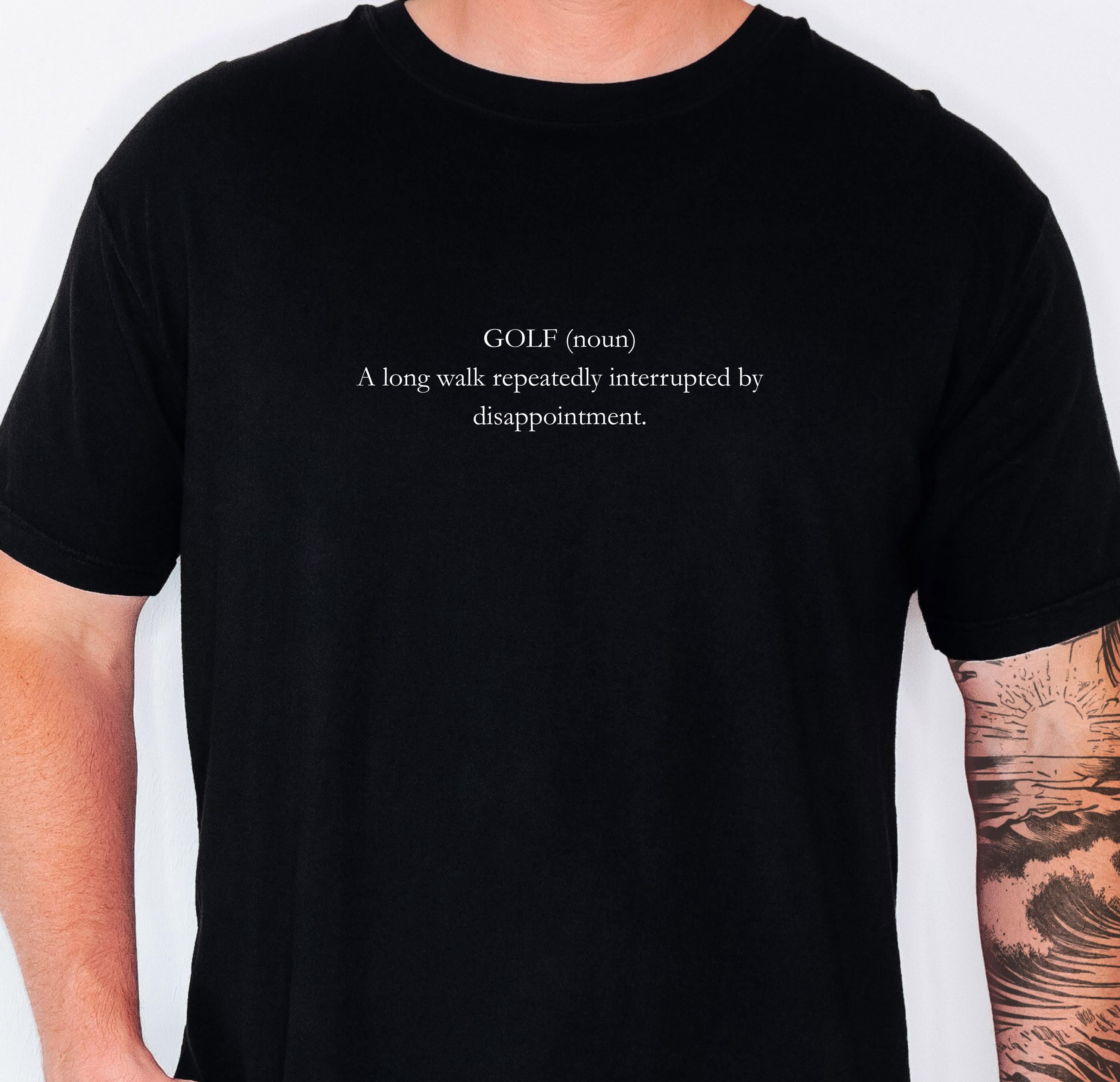 Funny Golf Definition T-Shirt for Men - Comfort Colors - Perfect Gift ...