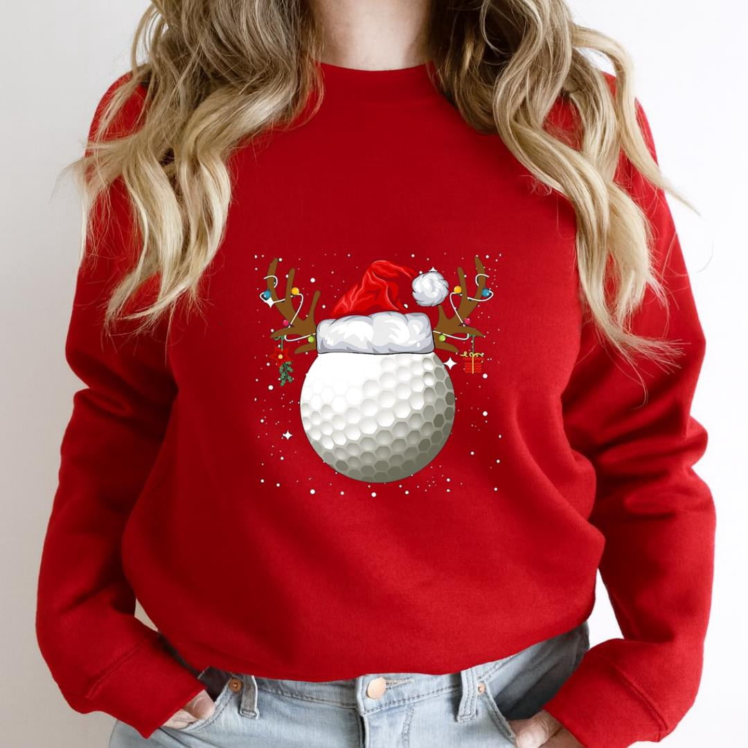 Funny Golf Reindeer St. Nick Hat Christmas Holiday Gifts Graphic - Best ...