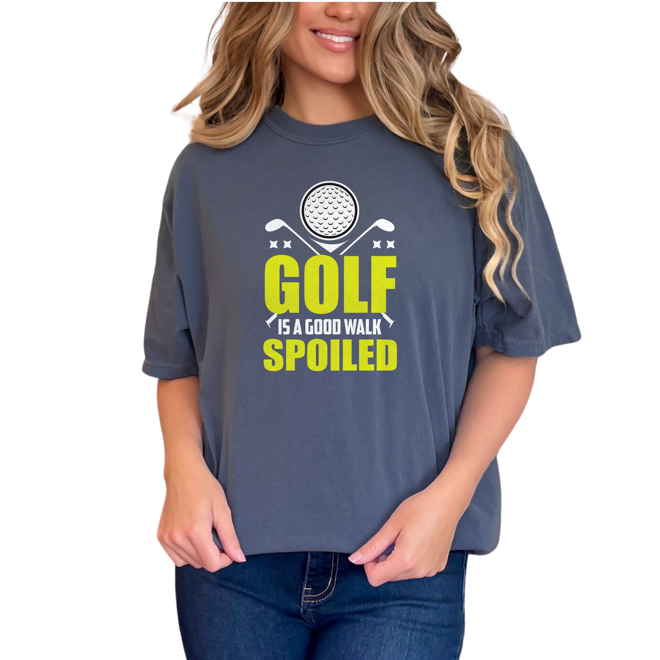 Funny Golf Spoiled Shirt for Golfers, Denim Comfort Colors T-Shirt, 2XL ...