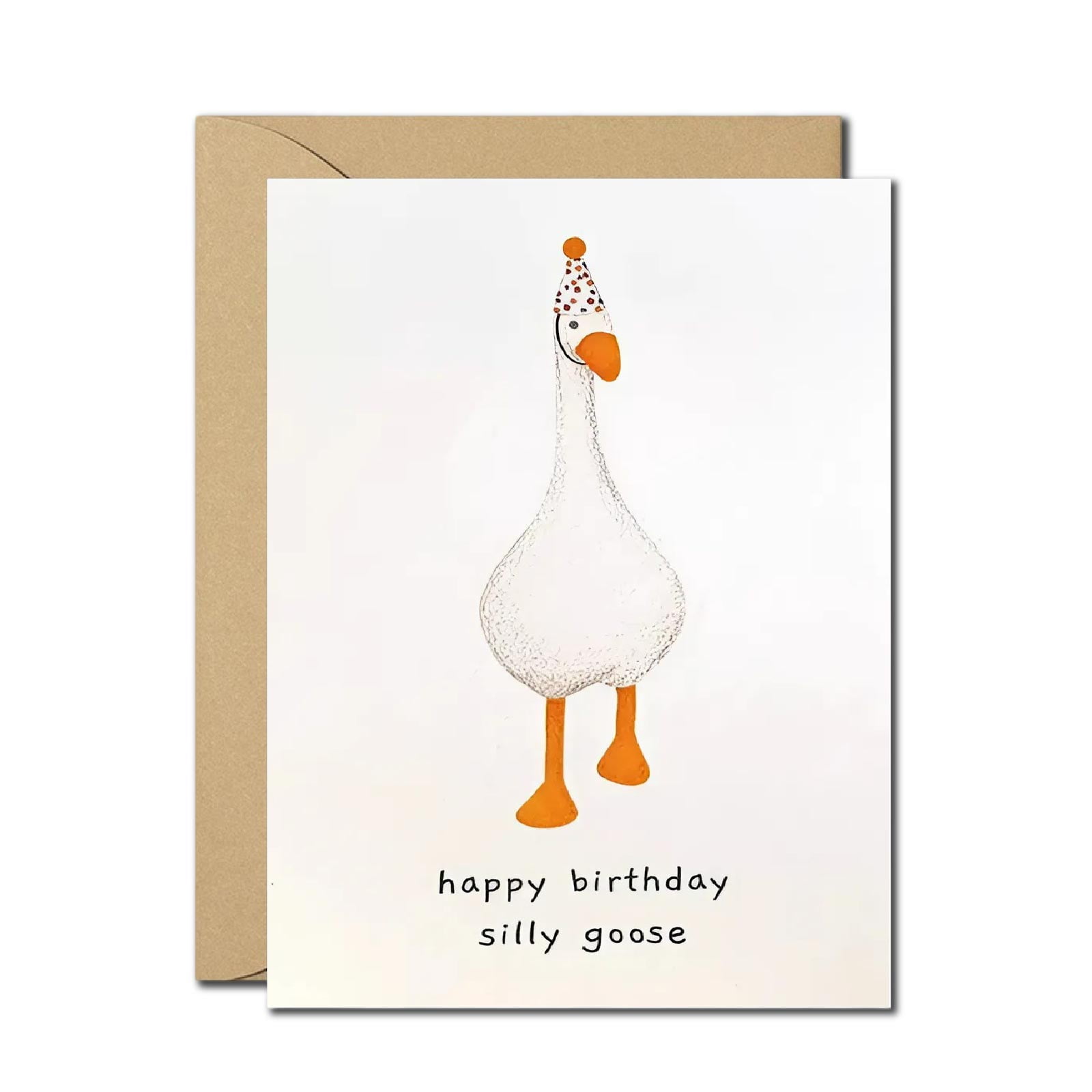 Funny Goose Birthday Card – Happy Birthday Silly Goose – Cute Animal ...