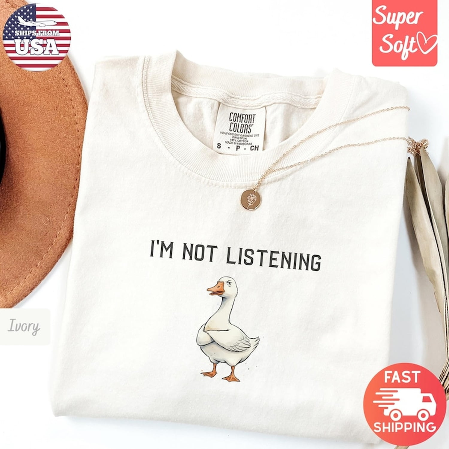 ® Funny Goose T-S1Hirt I'm Not Listening Meme T-S1Hirt Gift t1renD1illy ...