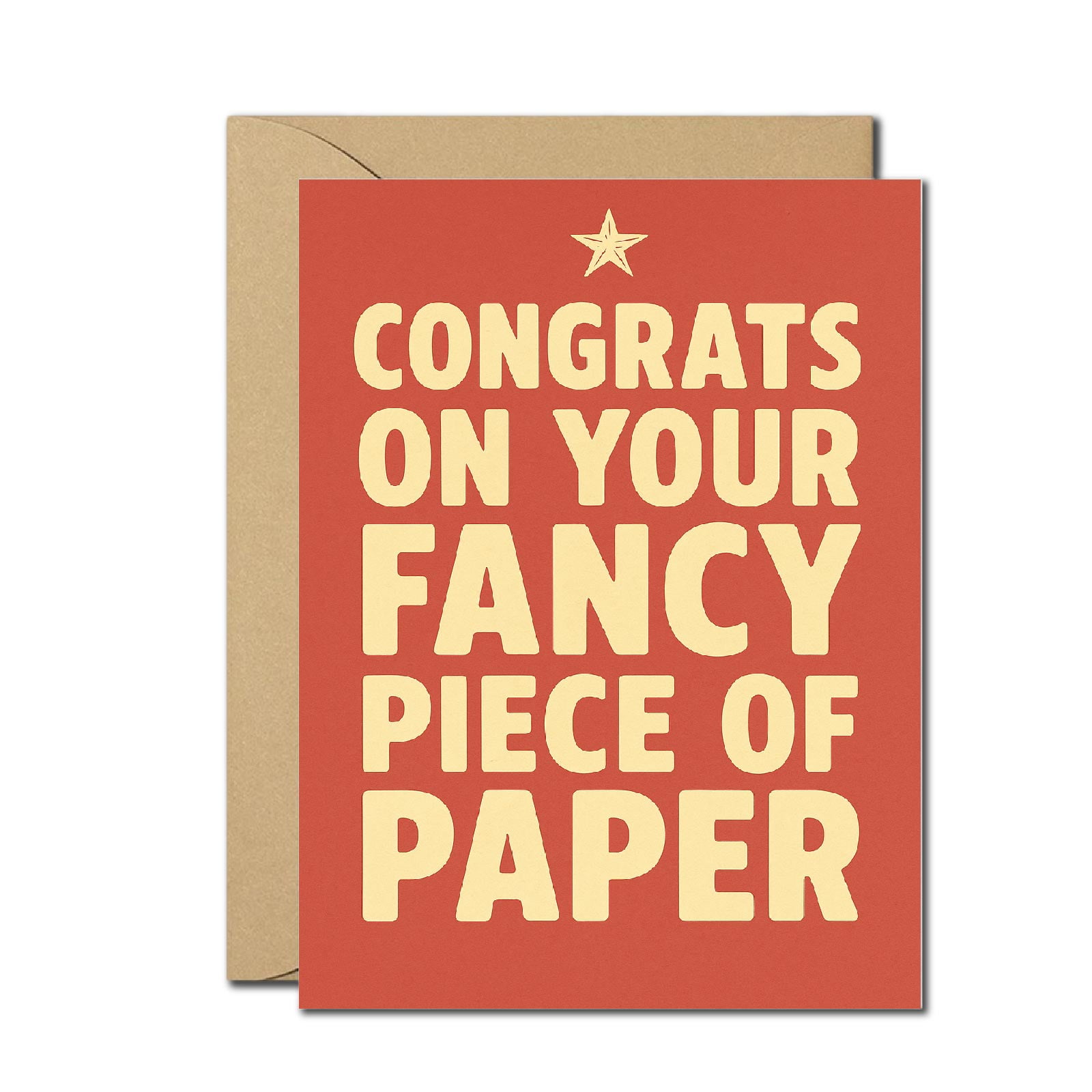 Funny Graduation Card – Congrats on Your Fancy Piece of Paper ...