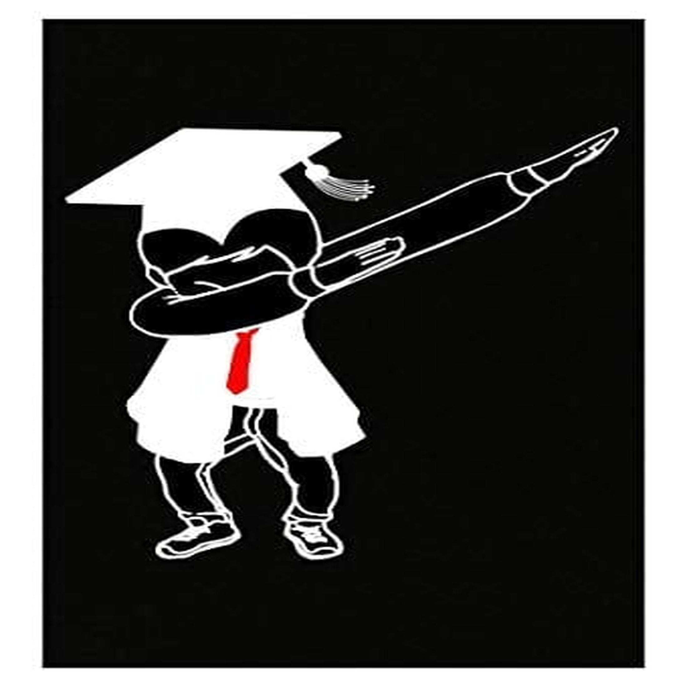 Funny Graduation Poster - Dancing Graduate in Cap & Gown - Humor for ...