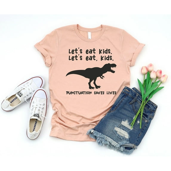 Funny Grammar Shirt, Punctuation Shirt, Let's Eat s Let's Eat, s ...