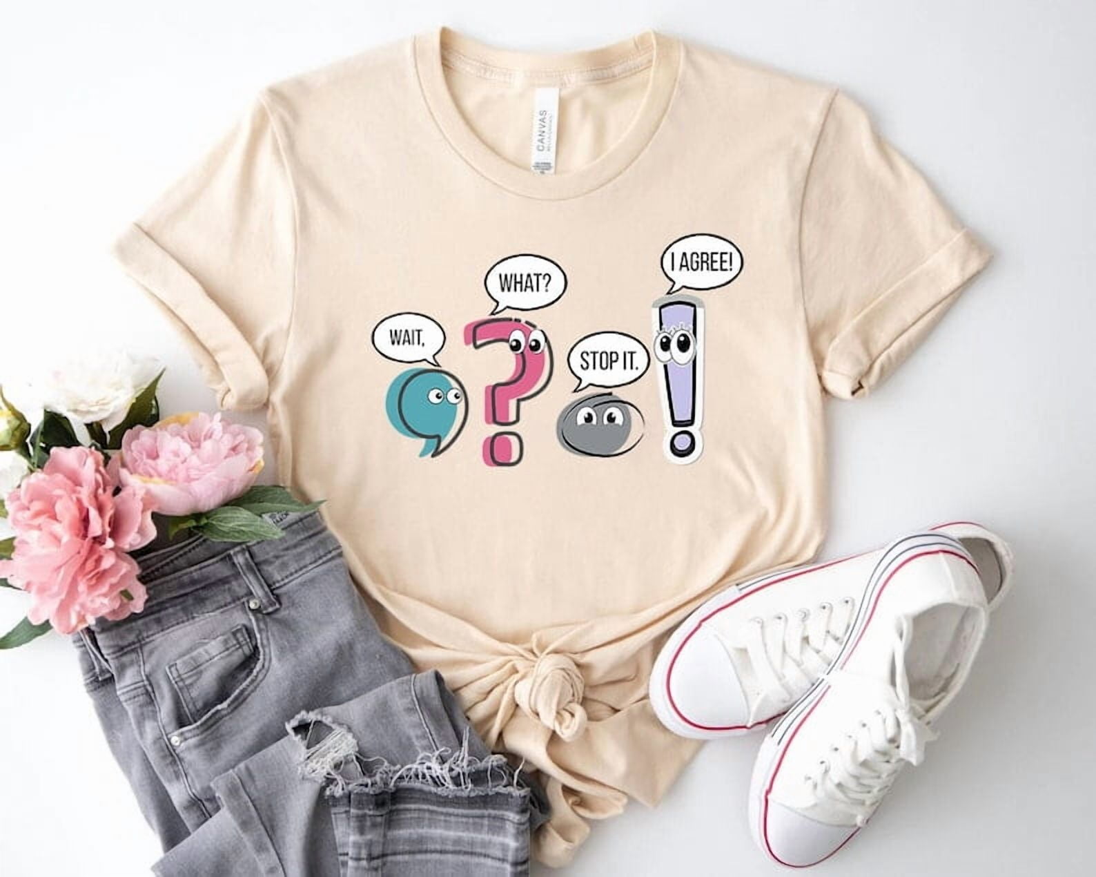 Funny Grammar Teacher Shirt, Punctuation English Teacher Gift, Wait ...