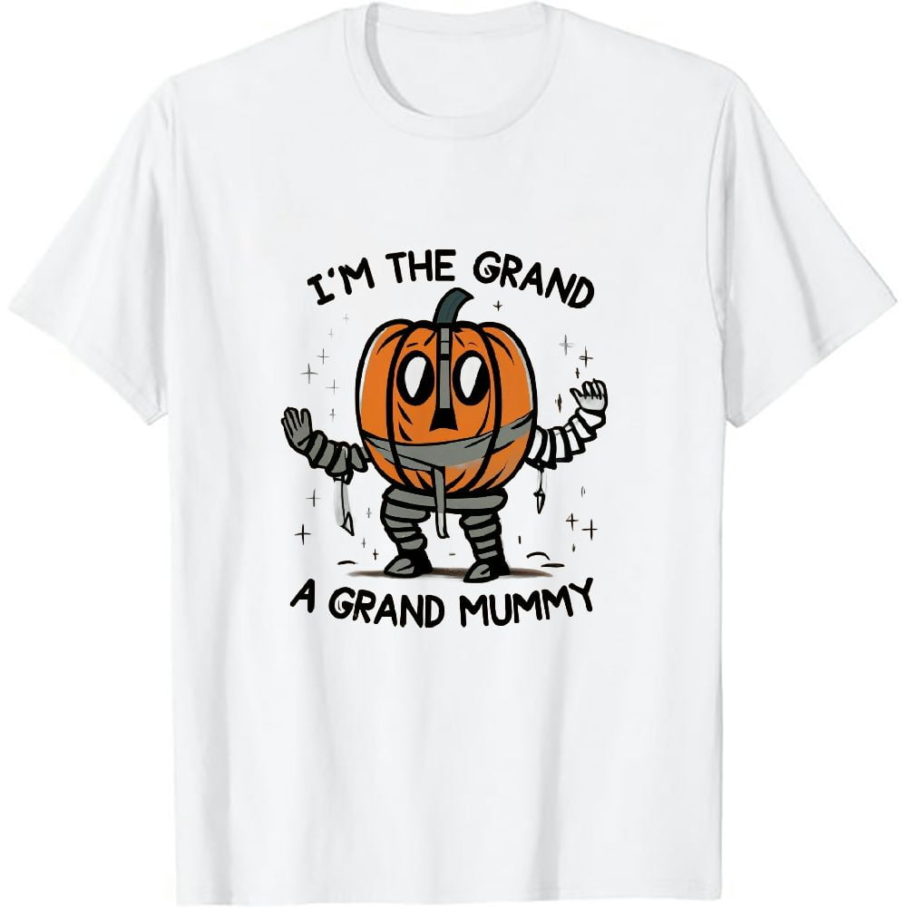 Funny Grandma Halloween Shirt I'm The Grand Mummy T-Shirt 1394 ...
