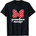 Funny Grandma Mouse Family Vacation T-Shirt with Red Polka-Dotted Bow ...