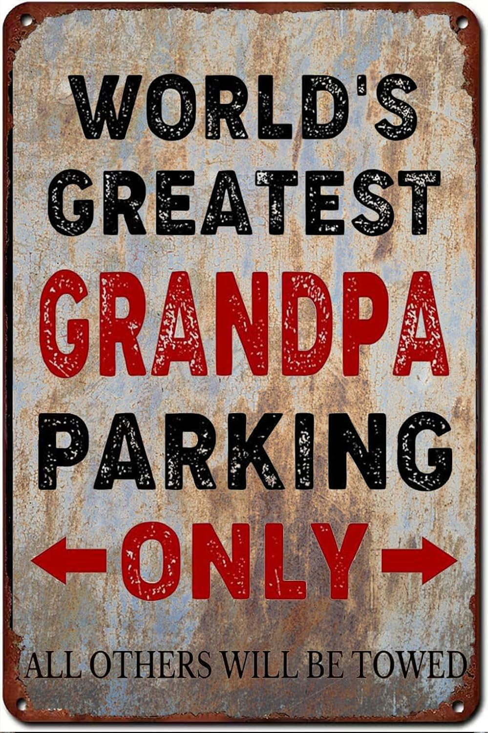 Funny Grandpa Birthday Gifts Grandpa's Garage Sign Vintage Metal Tin ...